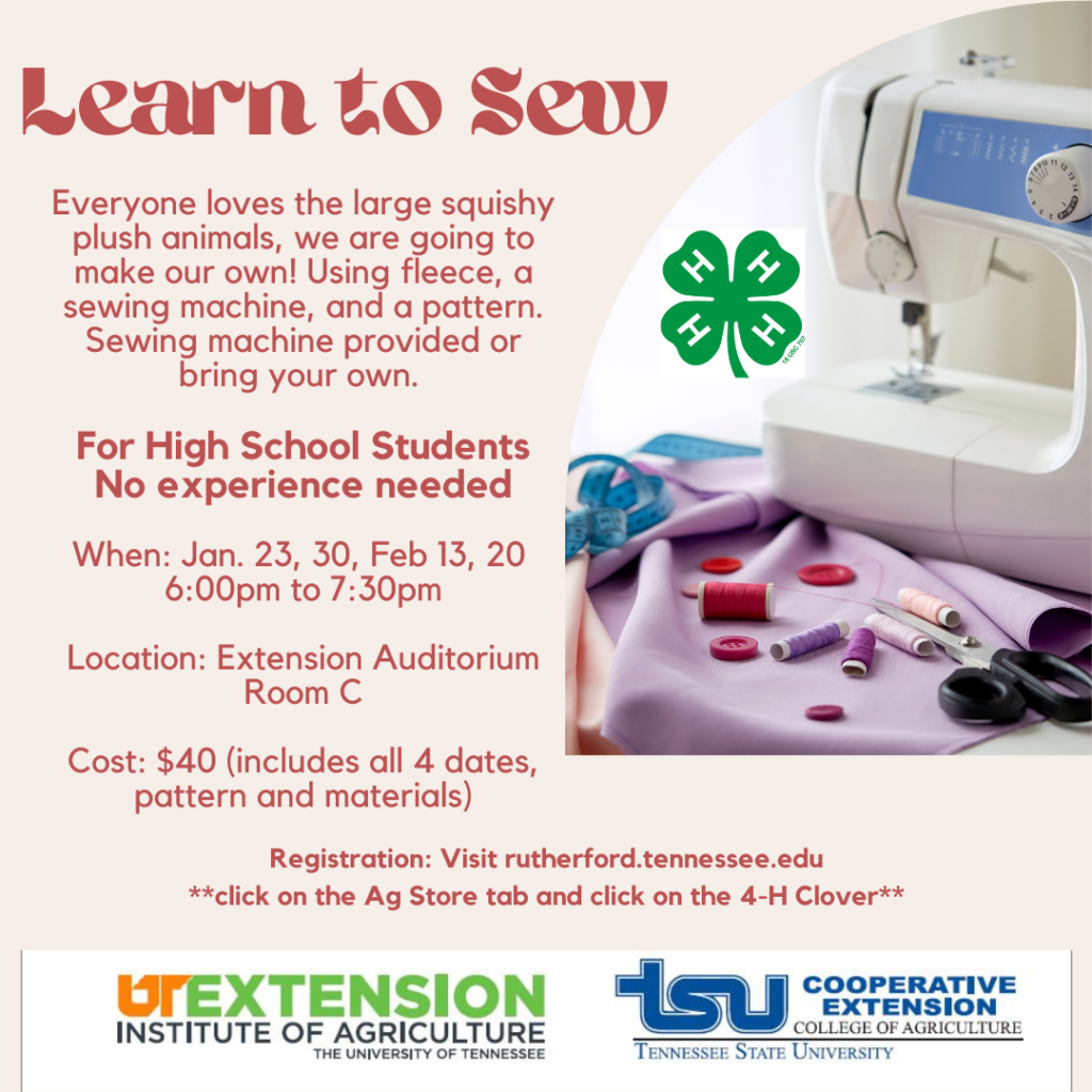 4H Sewing | Rutherford County